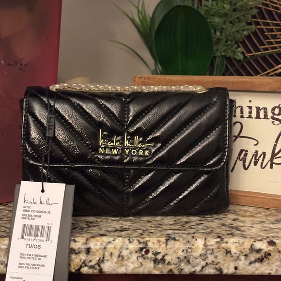Nicole Miller | Bags | Nicole Miller New Yorknwt Perfect Black Quilted ...